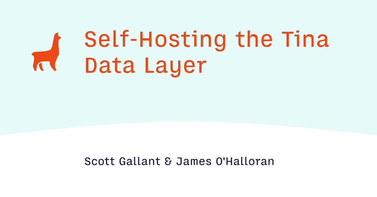 Self-Hosted Data Layer | TinaCMS Blog | Tina Blog